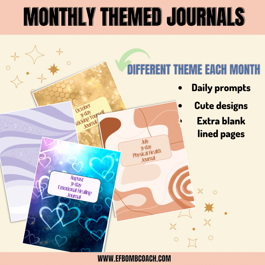 Monthly Themed Journal Bundle - EF Bomb Coach