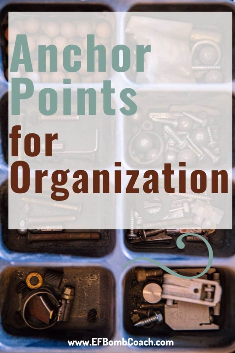 Anchor Points For Organization - EF Bomb Coach