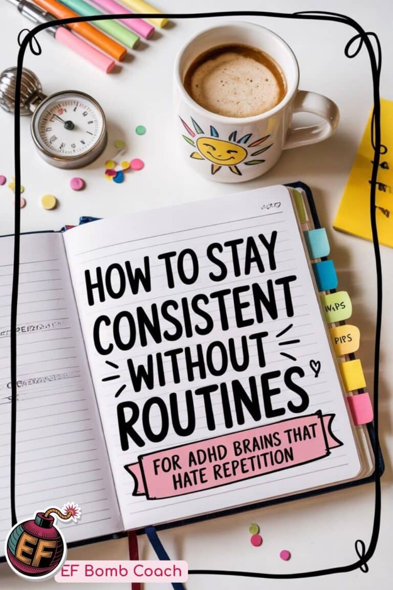 How To Stay Consistent Without Routines (For ADHD Brains That Hate ...